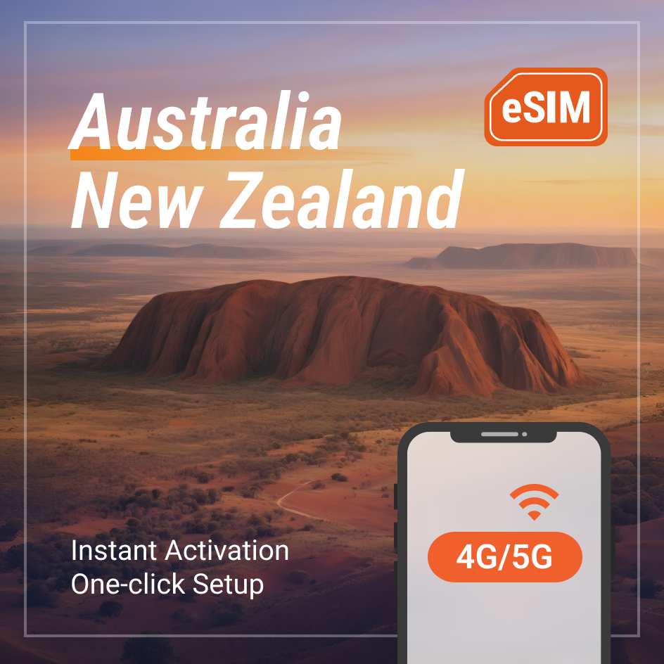 Australia & New Zealand | eSIM QR Code – TSim Tech