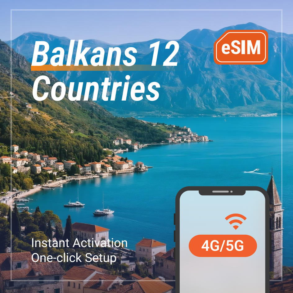 Balkans 12 Countries | eSIM QR Code – TSim Tech