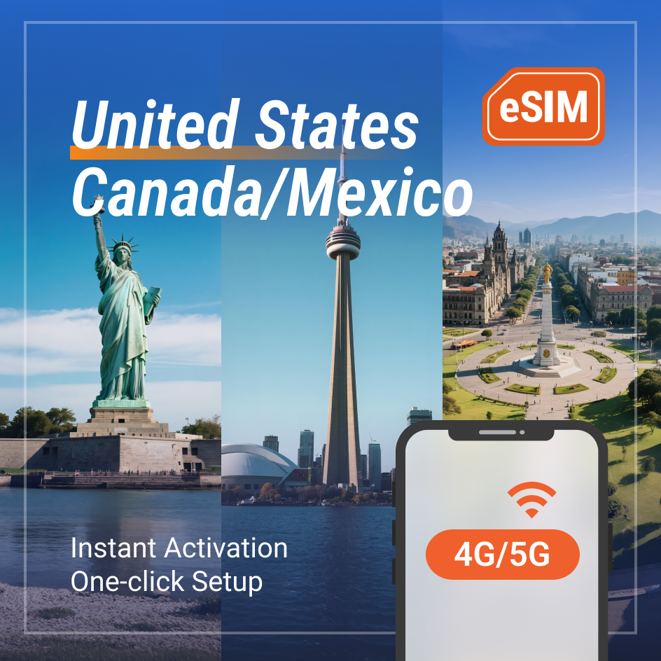 United States/Canada/Mexico | eSIM QR Code – TSim Tech